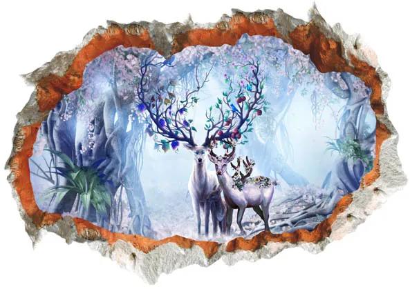 ZOOYOO Samolepka na zeď Magický les 3D 50 x 70 cm