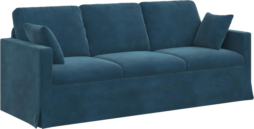 Set pohovek 2 ks Modrá samet 3407603