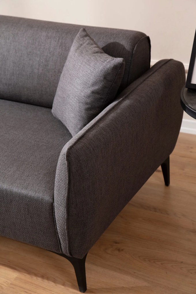HANAH HOME rohová pohovka BELISSIMO vlevo tmavě šedá 560ARE1801