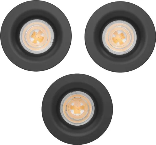 Eglo 902274-SADA 3xLED Kou. pod. sví. SALABATE LED/4,9W/230V pr.8,8cm IP65 černá