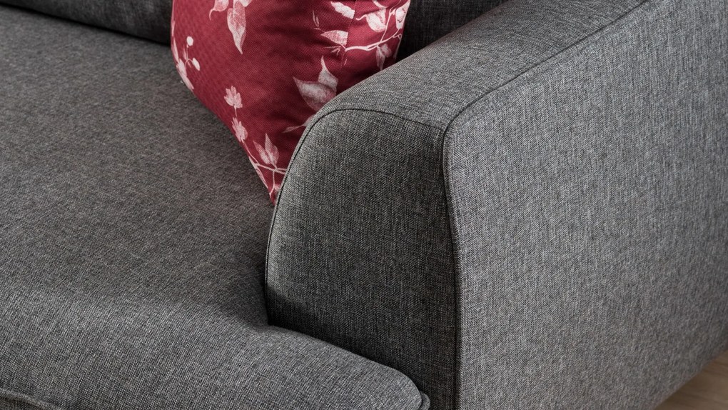 Hanah Home Pohovka FELIX tmavě šedá 230 cm 825BLC1379