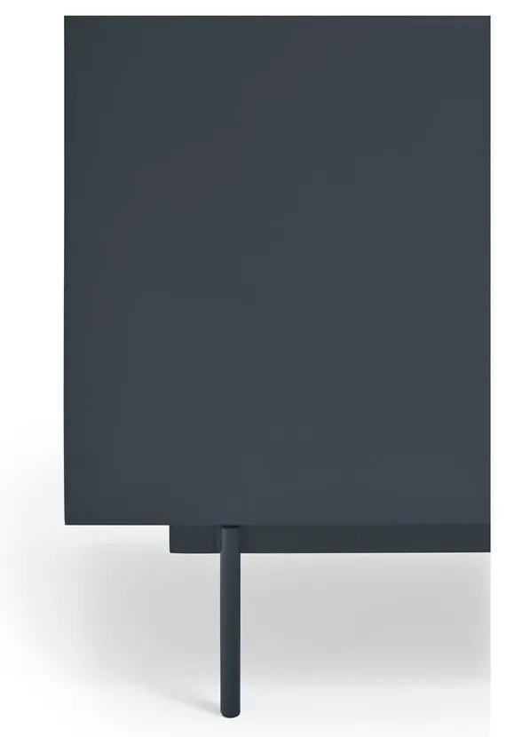 Nízká komoda v dekoru dubu v antracitovo-přírodní barvě 130x78 cm Otto – Teulat