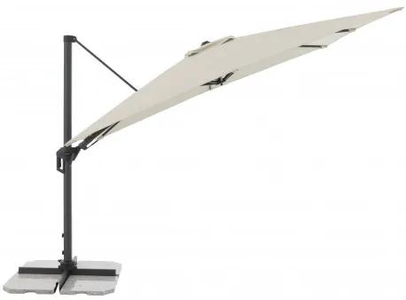 Moderní slunečník s boční nohou Doppler ACTIVE 310 x 210 cm - přírodní (slonovinová kost)