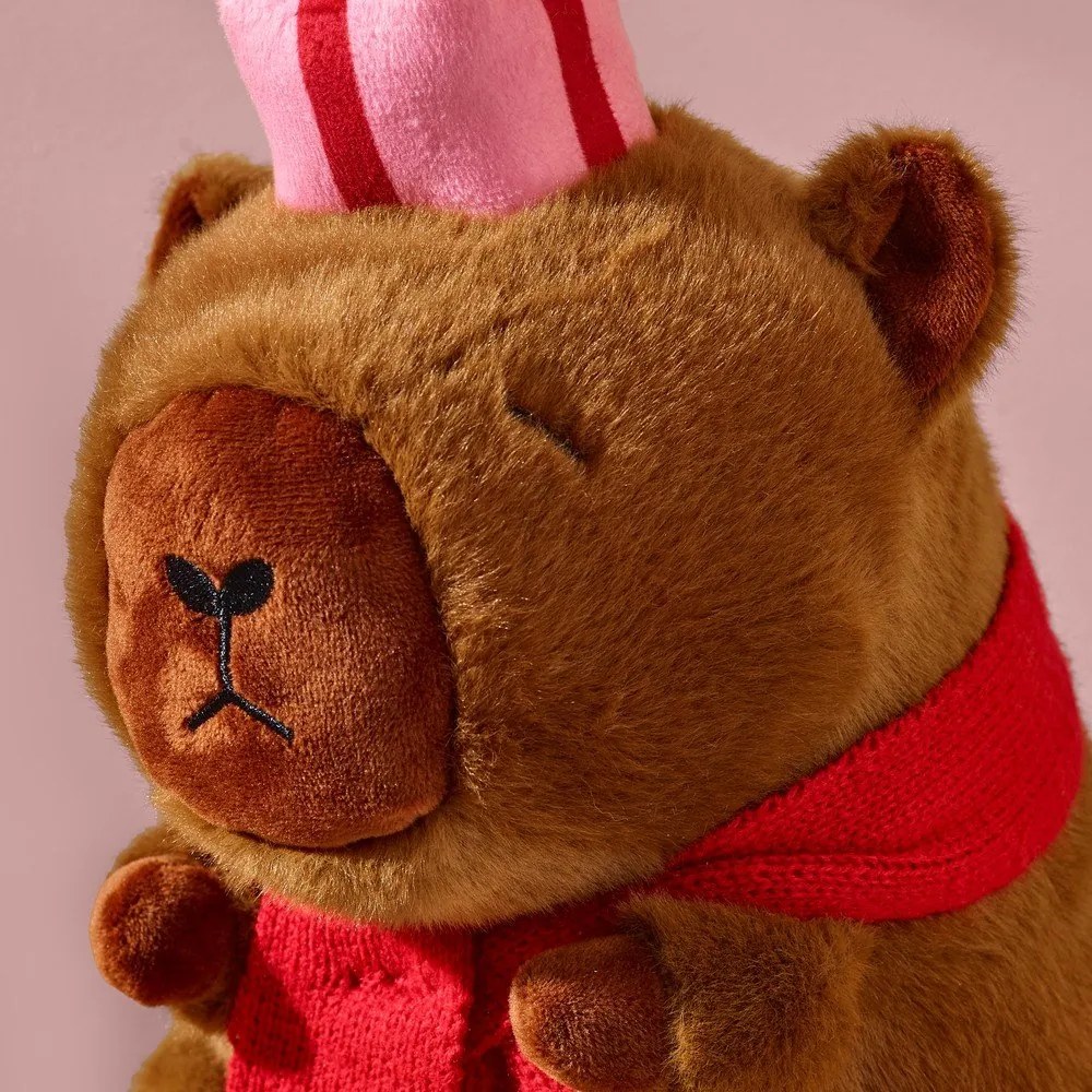 Dekorační polštář 20x30 cm Christmas Capybara – Catherine Lansfield