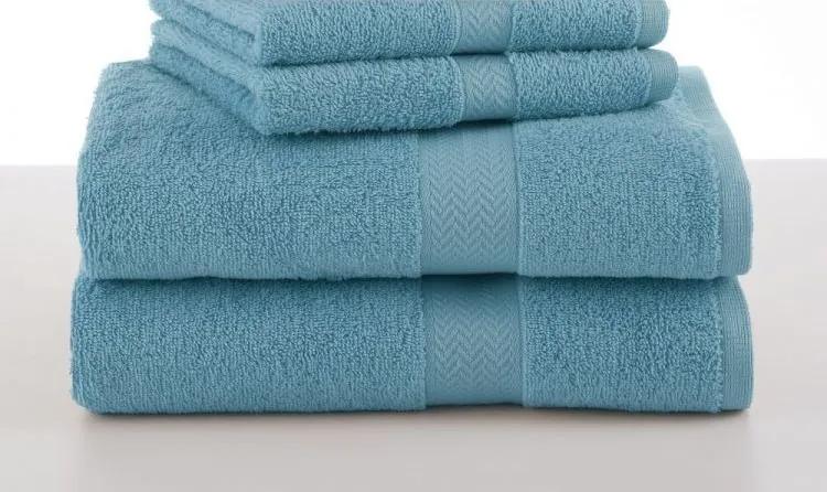 Scandi Sada 2x froté osuška 70x140 cm + 2x froté ručník 50x100 cm 500gr/m2 - mořská modř