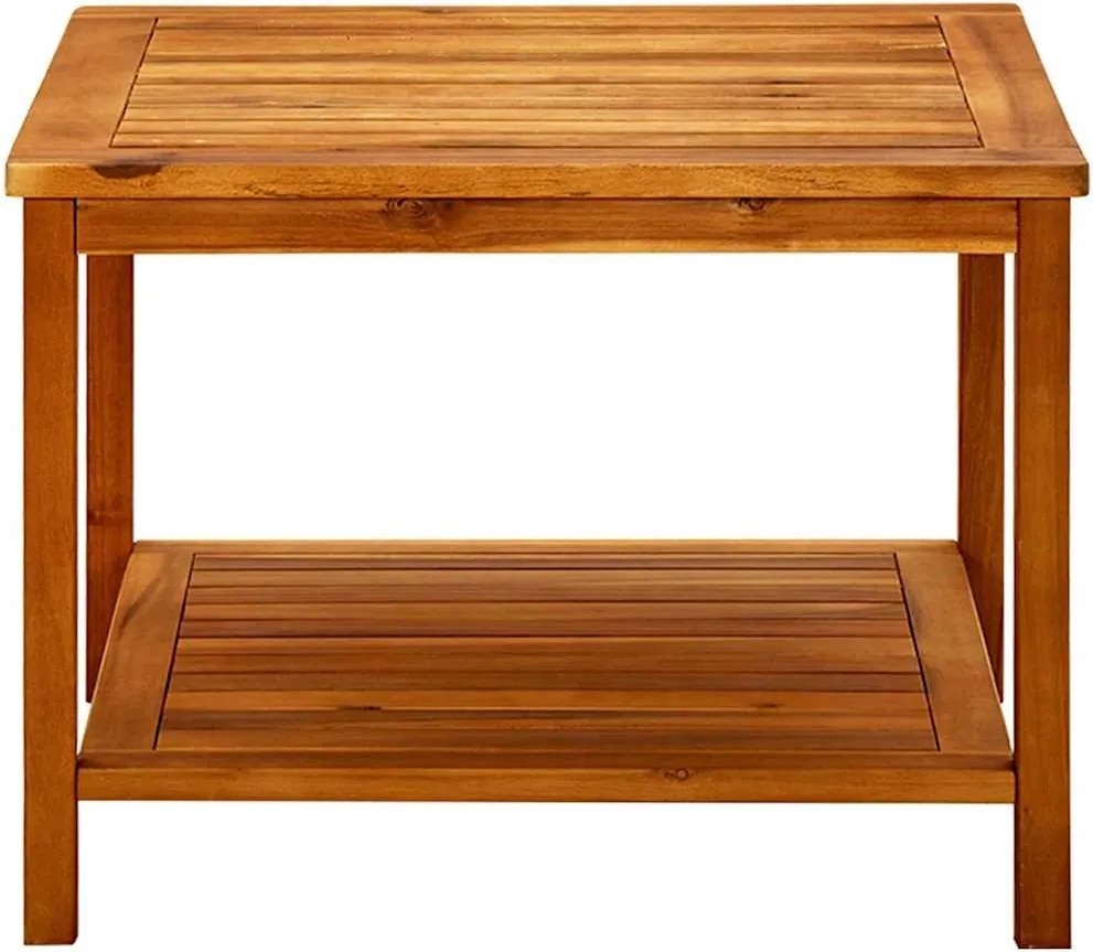 Konferenční stolek 60 x 60 x 45 cm masivní akáciové dřevo 316403