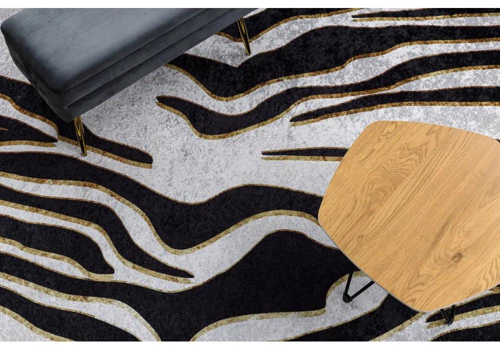 Kusový koberec Amada černokrémový 140x190cm