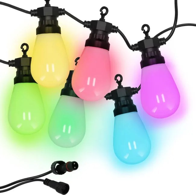 LED girlanda s aplikací a dálkovým ovládáním 12m+3m