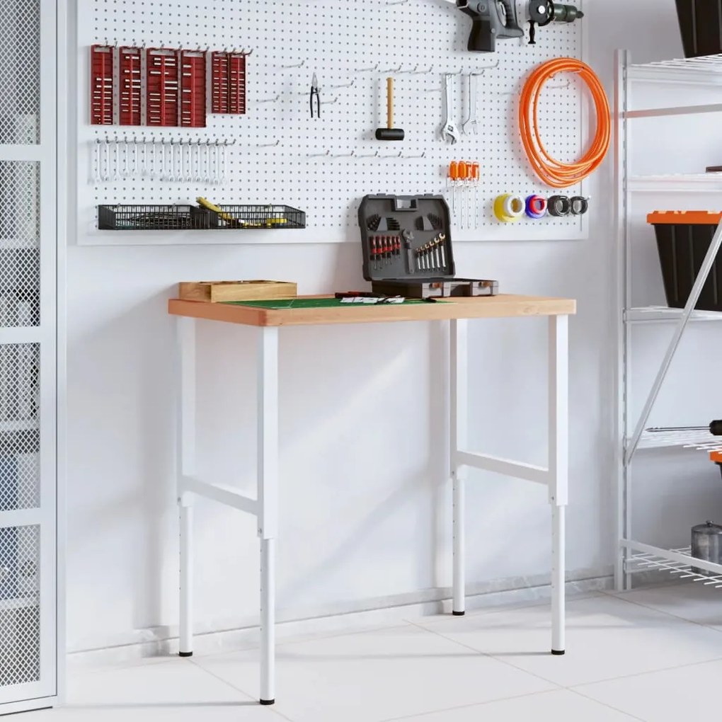 Pracovní stůl 100 x 60 x (73–99,5) cm masivní buk obdélníkový 3309707