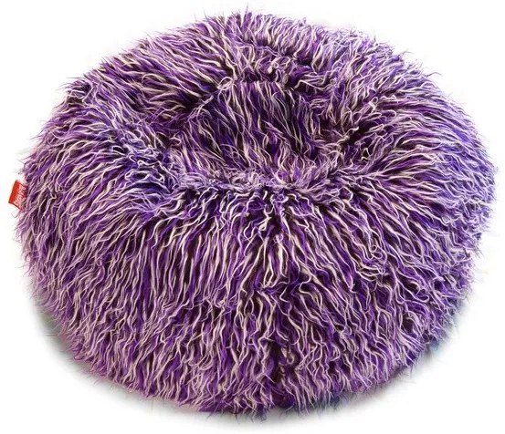 BeanBag Sedací vak Shaggy Multicolor white-black-purple