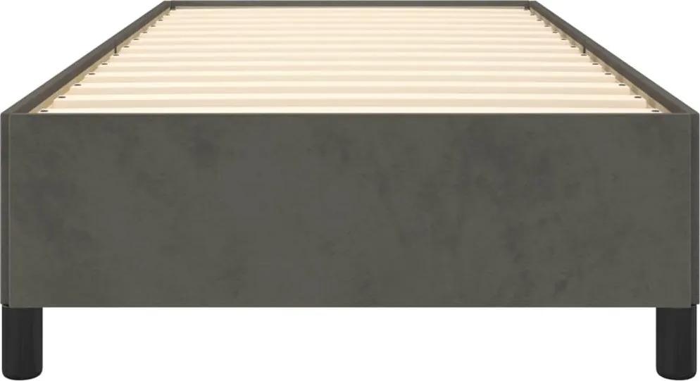 vidaXL Rám postele 80x200 cm samet [347289] Barva: Tmavě šedá