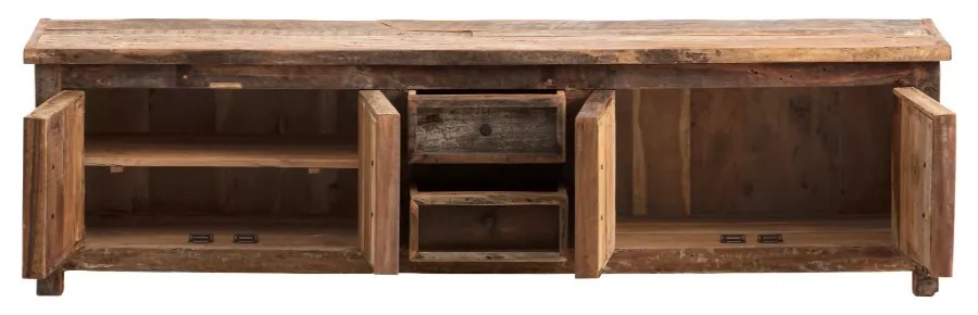 Massive home | TV stolek Sumatra 4 dveře - recyklované dřevo