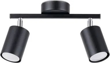 Stropní svítidlo SOLLUX LEMMI 2 černé GU10 2x40W bez žárovky SL.1127