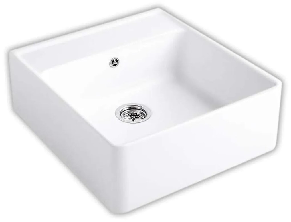 Villeroy & Boch - Keramický dřez 63x60 cm, CeramicPlus, Snow White 632061KG