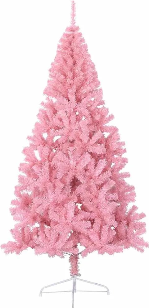 Umělý osvětlený vánoční stromeček Růžová 240 cm PVC 3397104