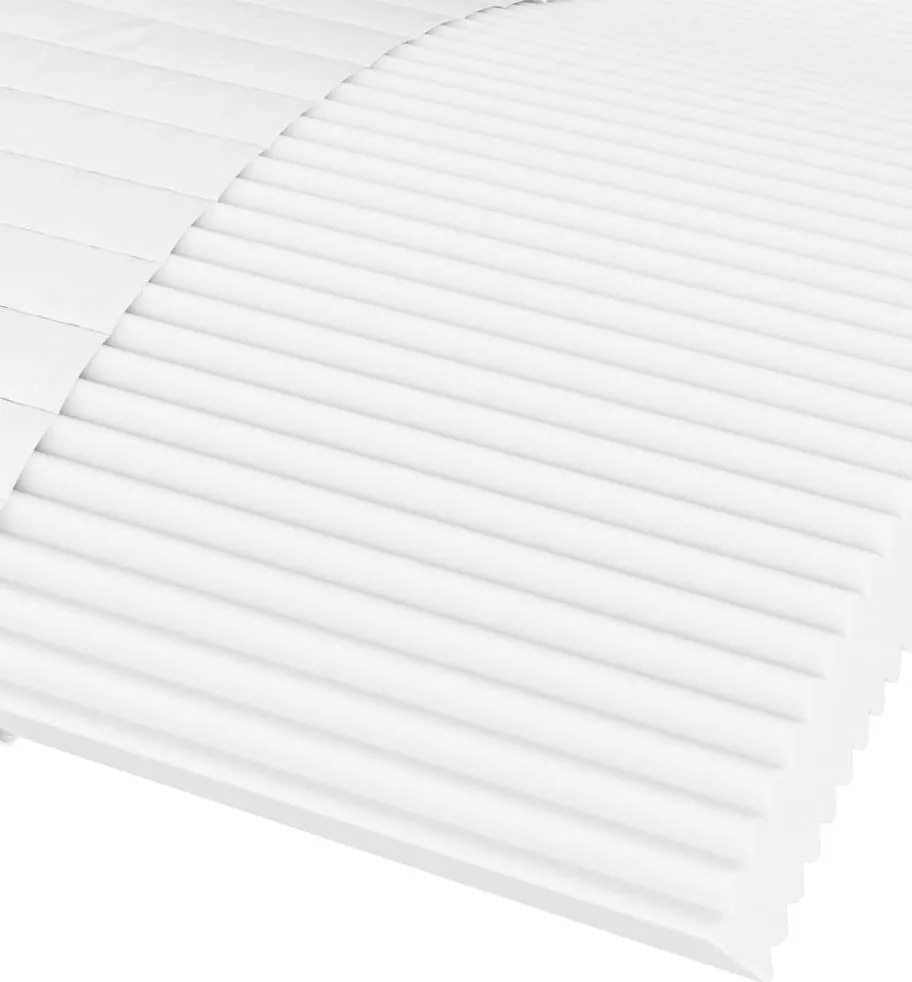 vidaXL Pěnová matrace bílá 90 x 190 cm tvrdost H2 H3 [356339]
