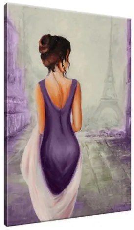 Ručně malovaný obraz Procházka v Paříži 70x100cm RM3122A_1AB