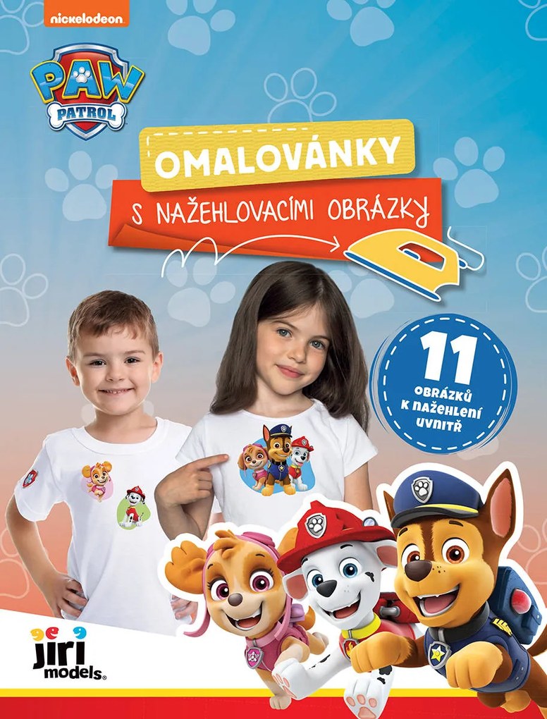 JIRI MODELS Omalovánky s nažehlovacími obrázky Tlapková Patrola 8