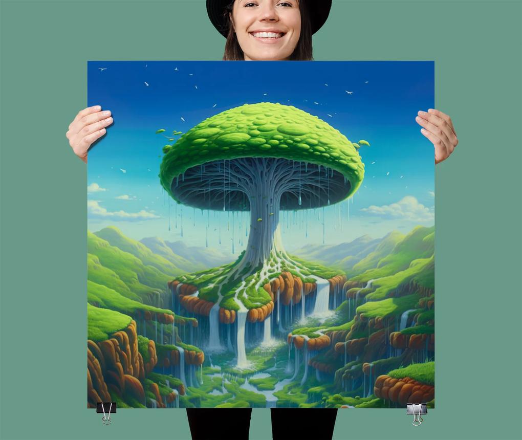Plakát - Strom života velká houba FeelHappy.cz Velikost plakátu: 80 x 80 cm