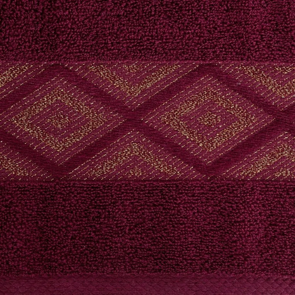 Bavlněný ručník Azari 50x90 cm vínový