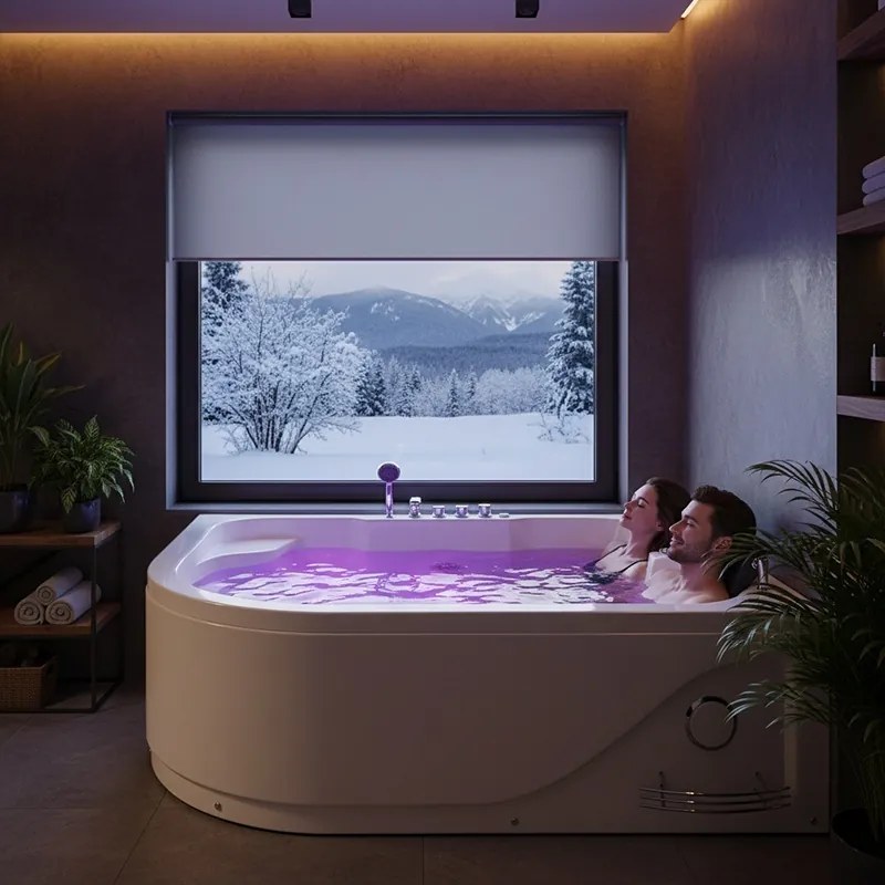 BPS-koupelny Hydromasážní vana HYD-CA631L 180x120 LEVÁ bez ohřevu vody