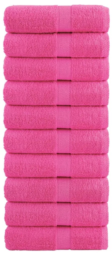 Premium ručníky SOLUND 10 ks růžové 30 x 50 cm 600 g/m² 137520
