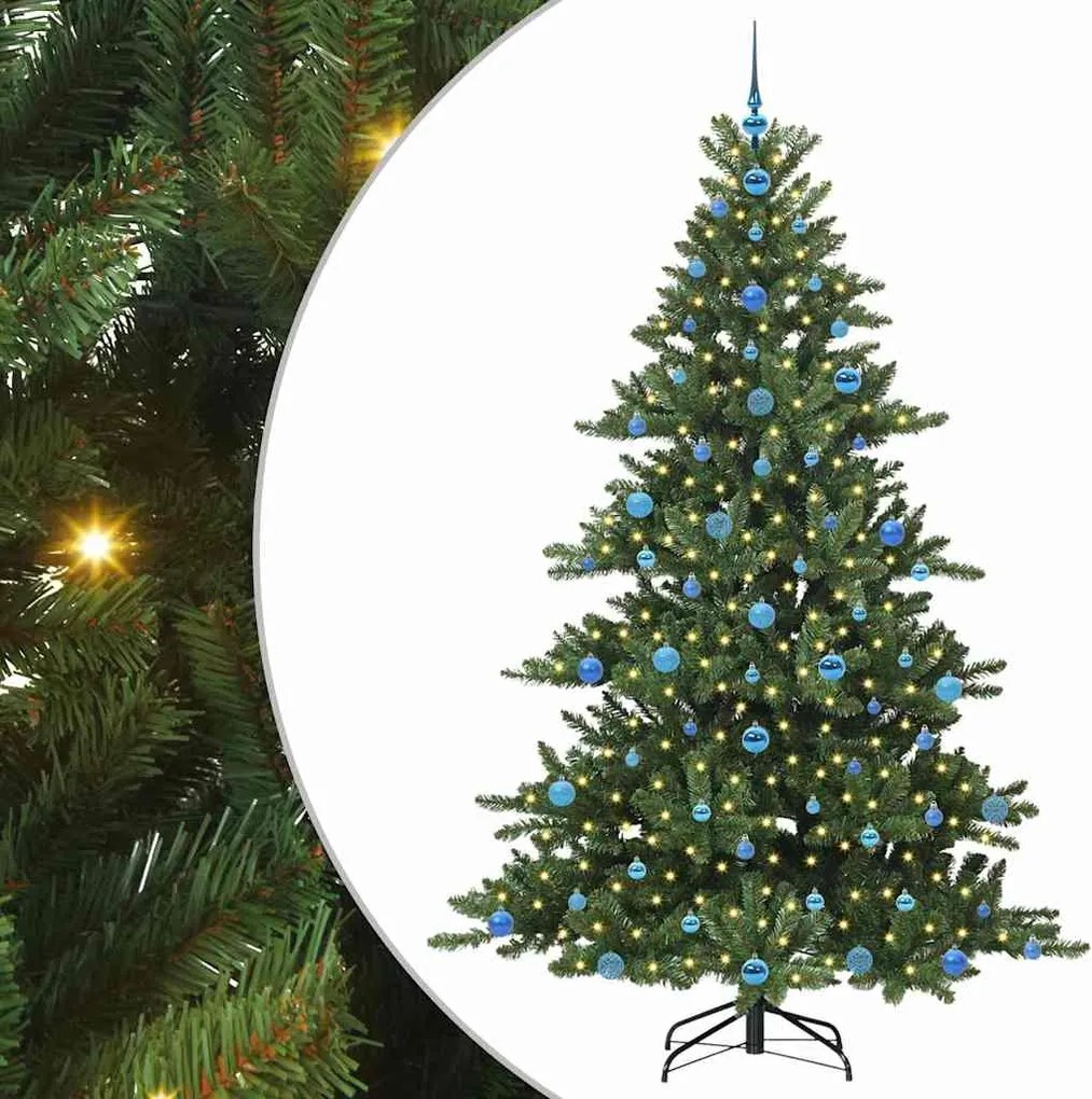 Umělý Skládací Vánoční Strom Zelená 210 cm PVC a ocel 3397686