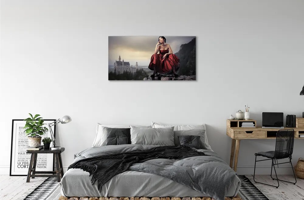 Obrazy na plátně Žena dress up 125x50 cm