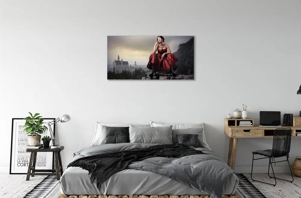 Obrazy na plátně Žena dress up 140x70 cm