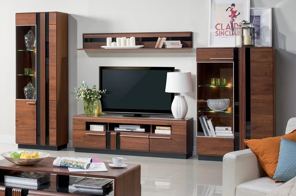 TV stolek Porti 25 160 cm z masivu dub antický