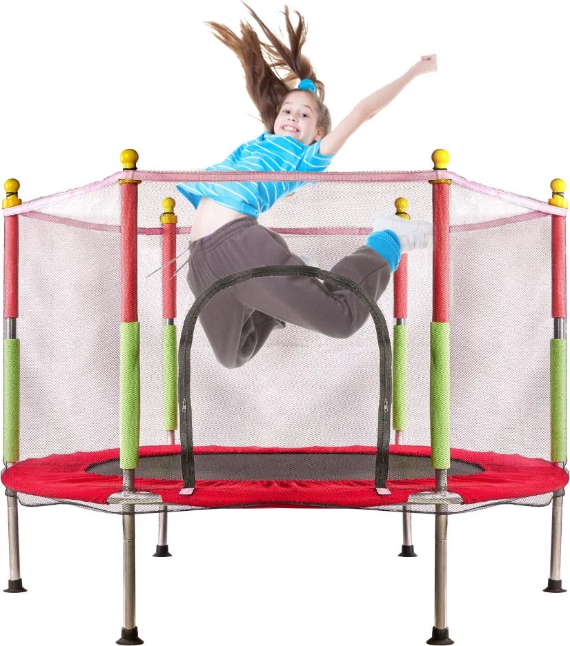 Creative Corner Dětská zahradní trampolína 140 cm červená