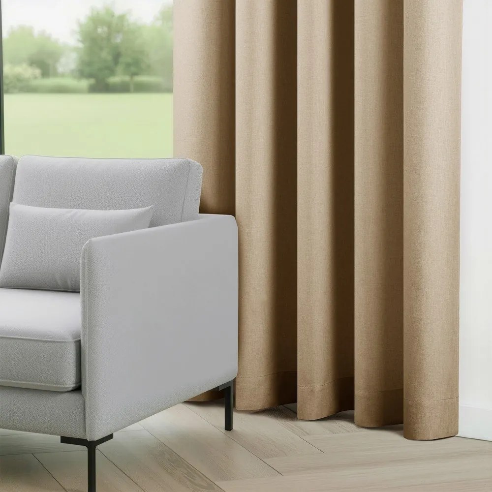 Béžový dimout závěs 200x300 cm Calisto – Filumi