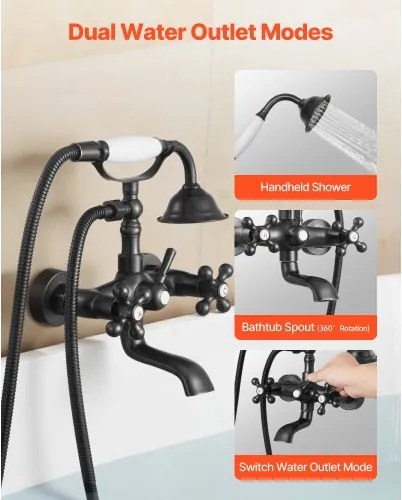 Vanová baterie s nožičkami VEVOR, 140 × 220 × 300 mm – BGSZZYGLTLTHLAC1L002V0