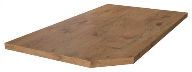 Pracovní deska Woodline, Typ zakončení pracovní desky: jednoduchá pracovní deska, Délka: 100 cm
