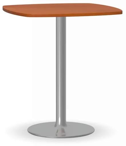 B2B Partner Konferenční stolek FILIP II, 660x660 mm, chromovaná podnož, deska třešeň