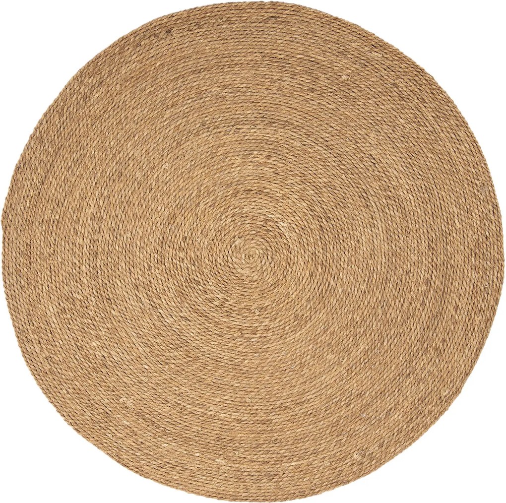 Přírodní kulatý koberec z mořské trávy - Ø 120 cm