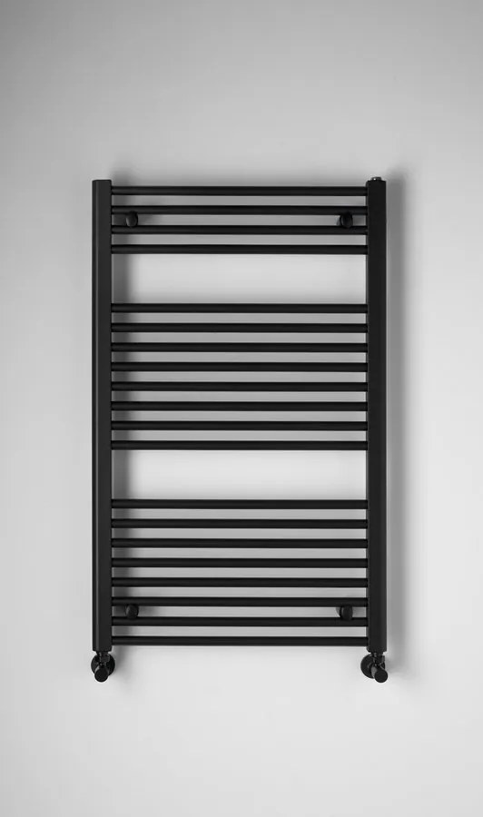 Aqualine Direct otopné těleso rovné boční připojení 600 x 960 mm černá mat ILR96B