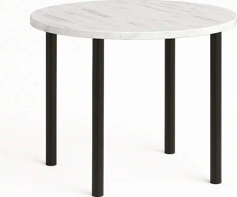 NW Kulatý jídelní stůl SIMARIO 2, 90 cm Barva/ dekor: Černý mramor