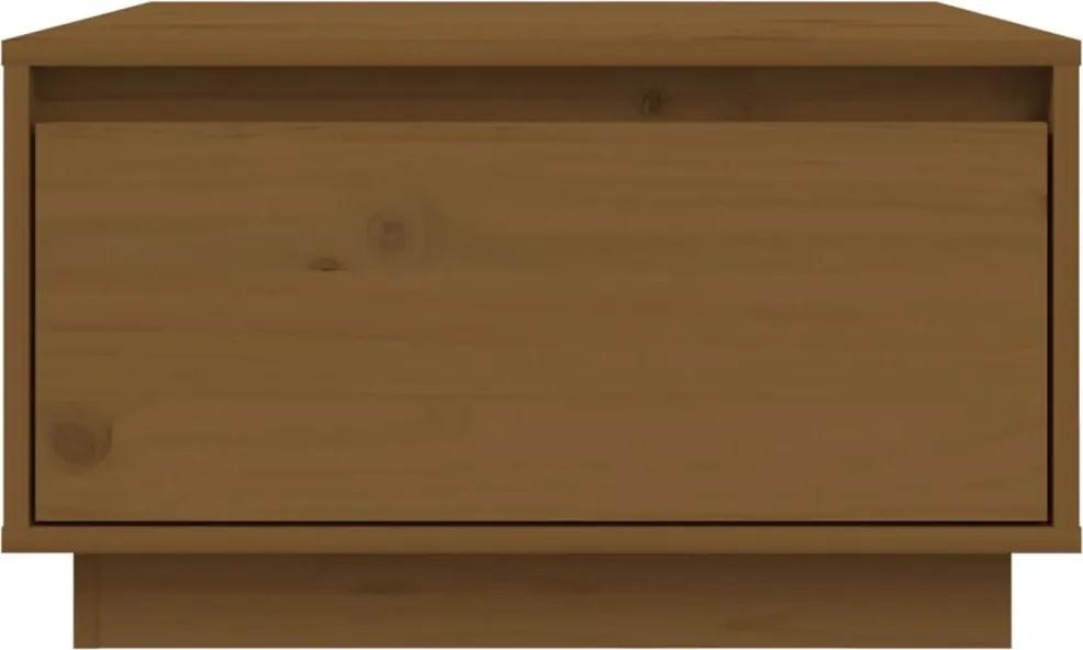 vidaXL Konferenční stolek 55 x 56 x 32 cm masivní borové dřevo [813408] Barva: Hnědá