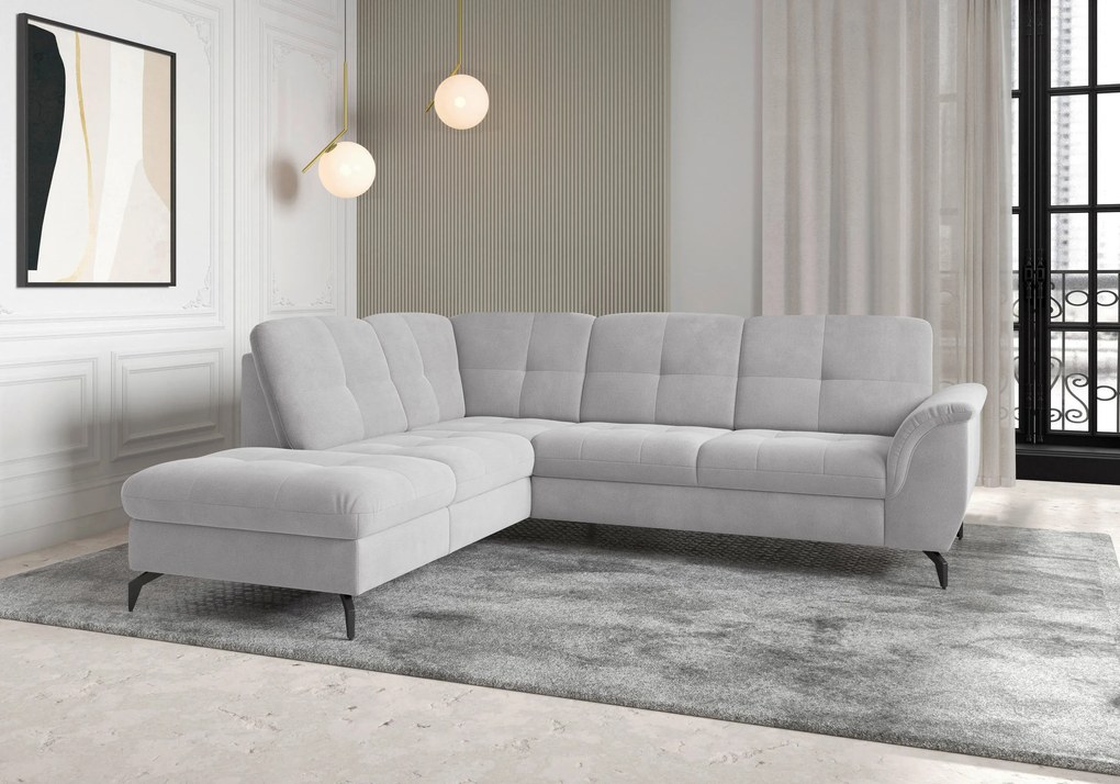 XXXLutz ROHOVÁ SEDAČKA, textil, barvy stříbra Sit & More - Sedací soupravy - 000144013386