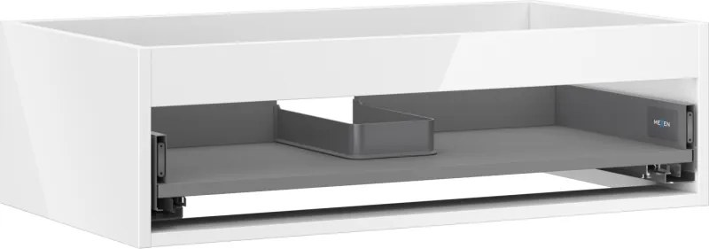Mexen Box-A, závěsná skříňka 80 cm, 1 zásuvka, bílá lesklá, 91AX0-0800-235-1-00