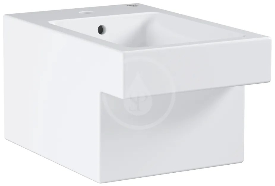 Grohe Cube Ceramic Závěsný bidet s přepadem, PureGuard, alpská bílá - G3948600H (3948600H)