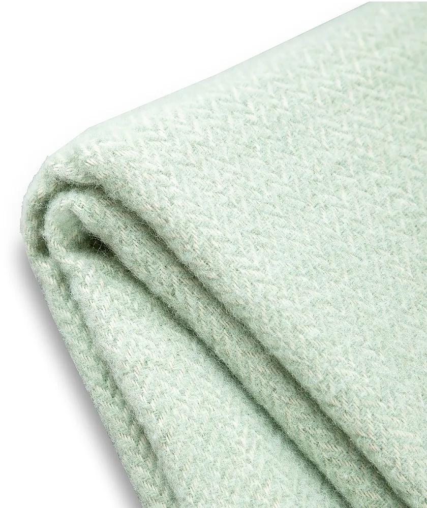 Vlněná deka Elma VIII - mátově zelená