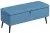 HOMCOM sedací lavice s úložným prostorem, čalouněná lavice s lněným vzhledem, sedací truhla s kovovými nohami 102 x 40 x 44 cm, krémově bílá