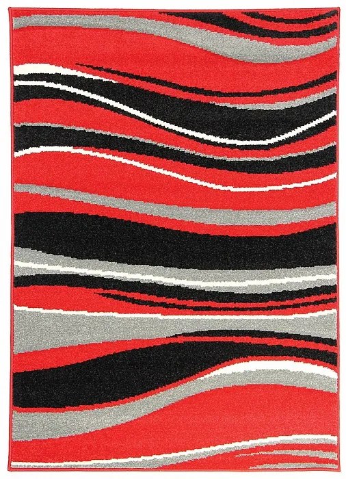 Kusový koberec PORTLAND vlny červené 240/340