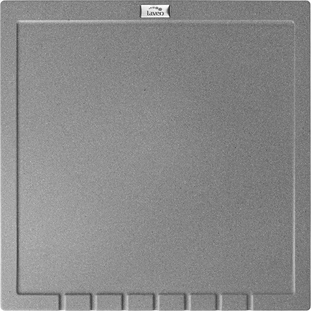 Laveo Halvo, granitový odkapávač 350x350x25 mm, šedá, LAV-OBA_501T
