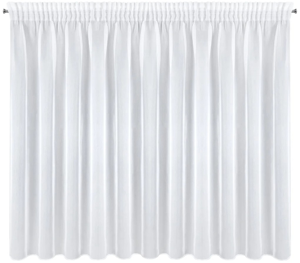 ZÁCLONA NA PÁSCE MIREA 350X150 CM BÍLÁ