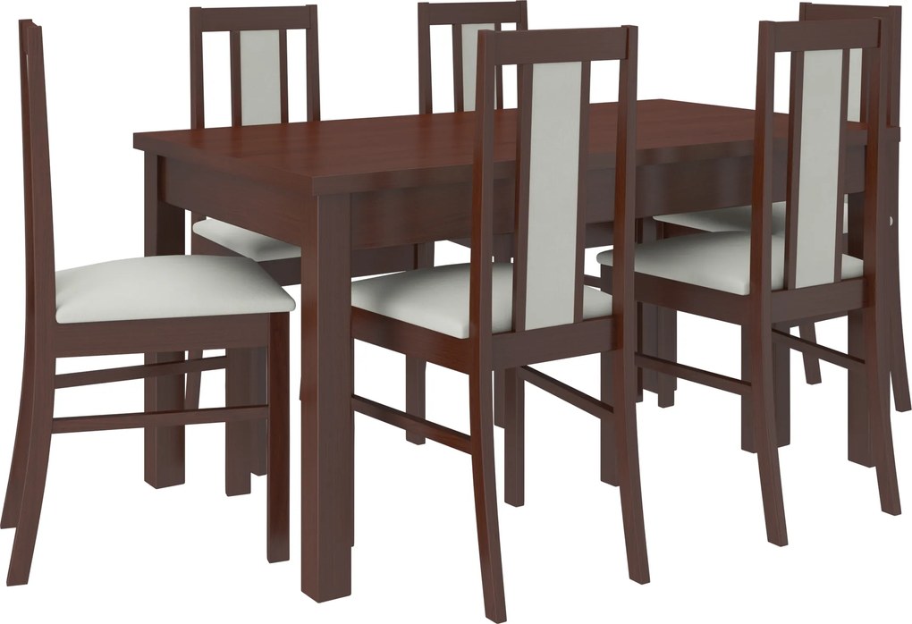 ADRK Furniture Sada stolu s židlemi RODOS 52 SE-ROD-52-DW-B091
