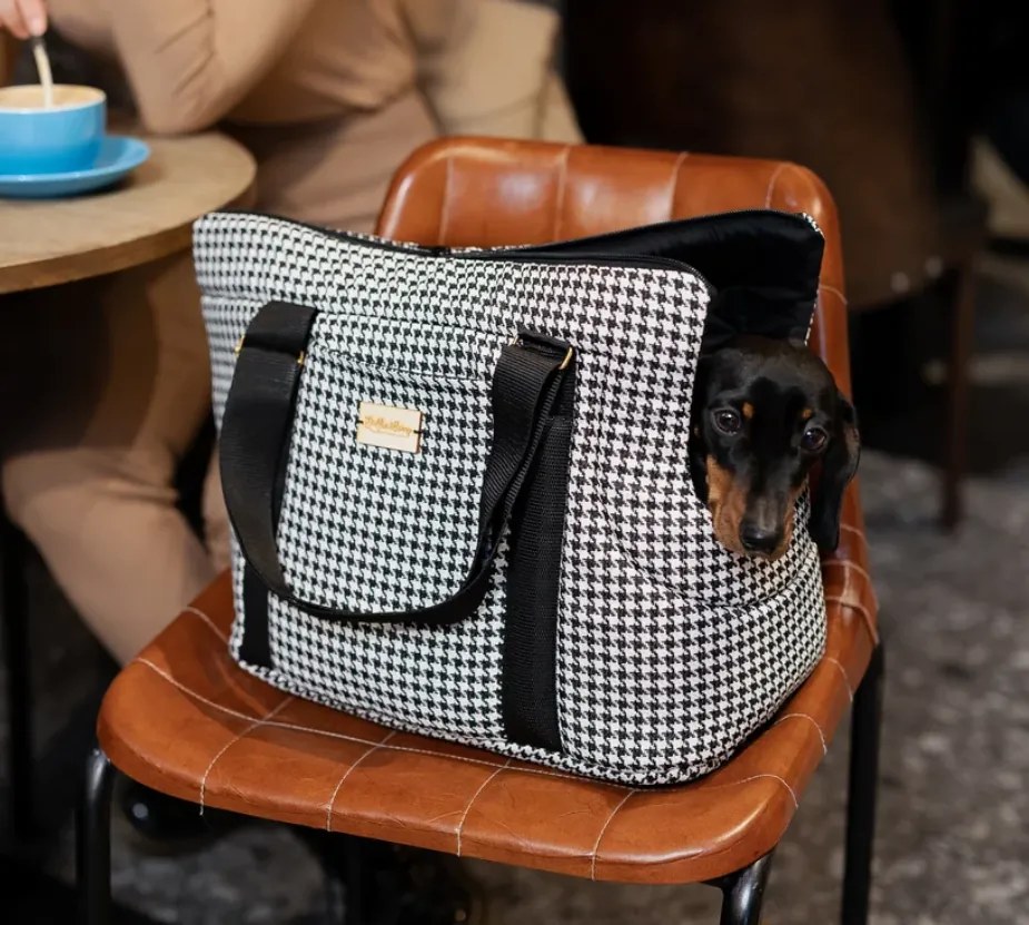 Muffin&Berry Cestovní taška pro psy Athena černá Velikost: S