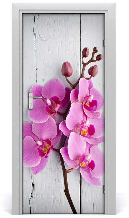 Fototapeta na dveře Růžová orchidej 75x205 cm